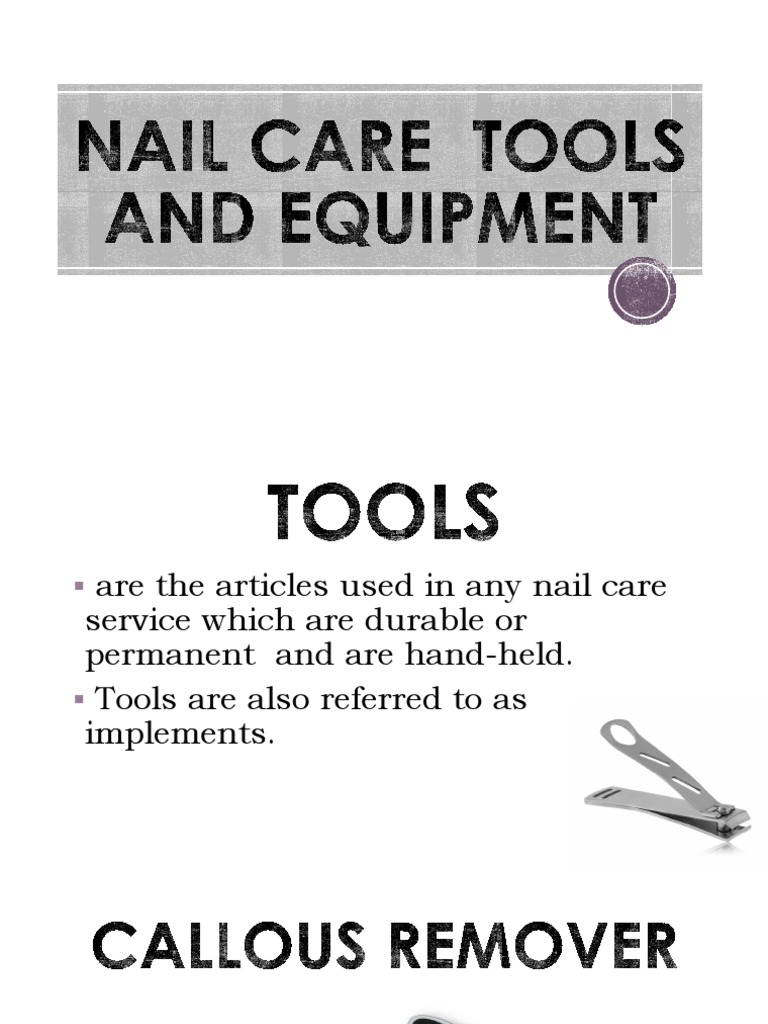 Nail Care Tools and Implements Guide | PDF