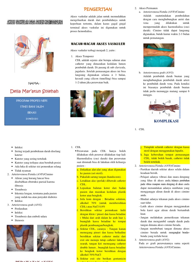 Leaflet Akses Vaskuler | PDF