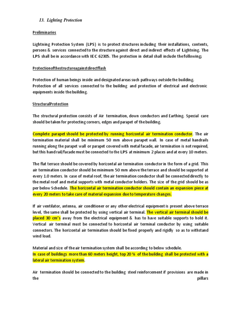 Lightning Protection | Download Free PDF | Electrical Conductor | Lightning