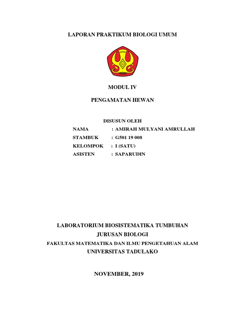 Laporan Pengamatan Hewan Modul 4 | PDF