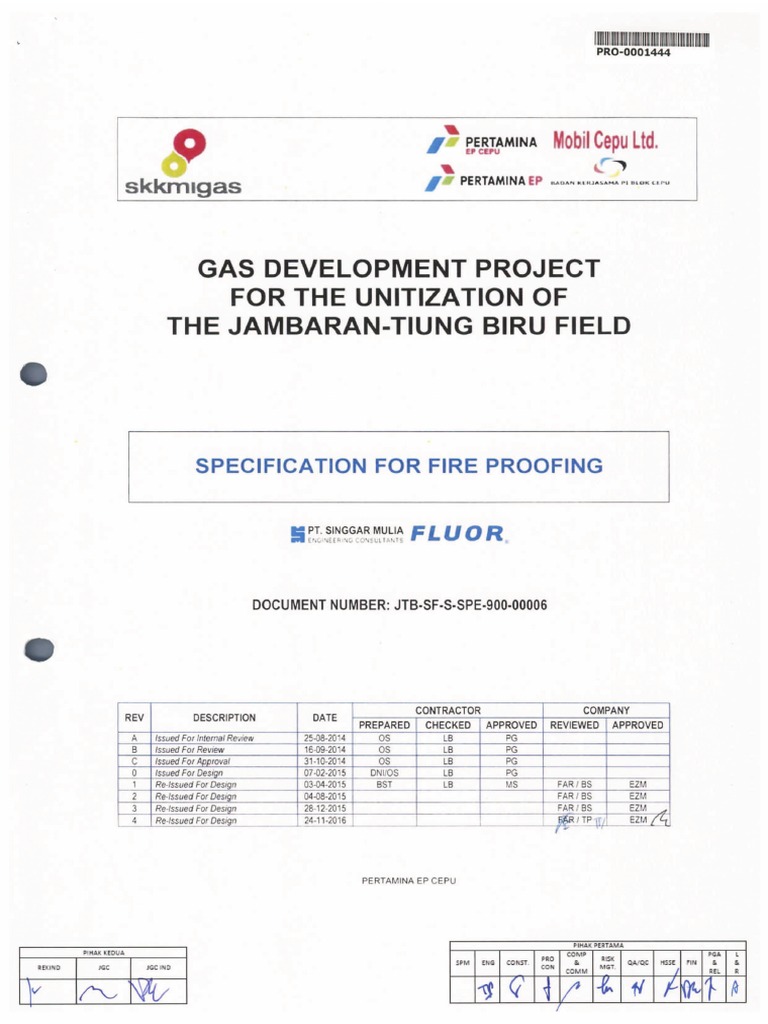 Fireproofing Specification | PDF