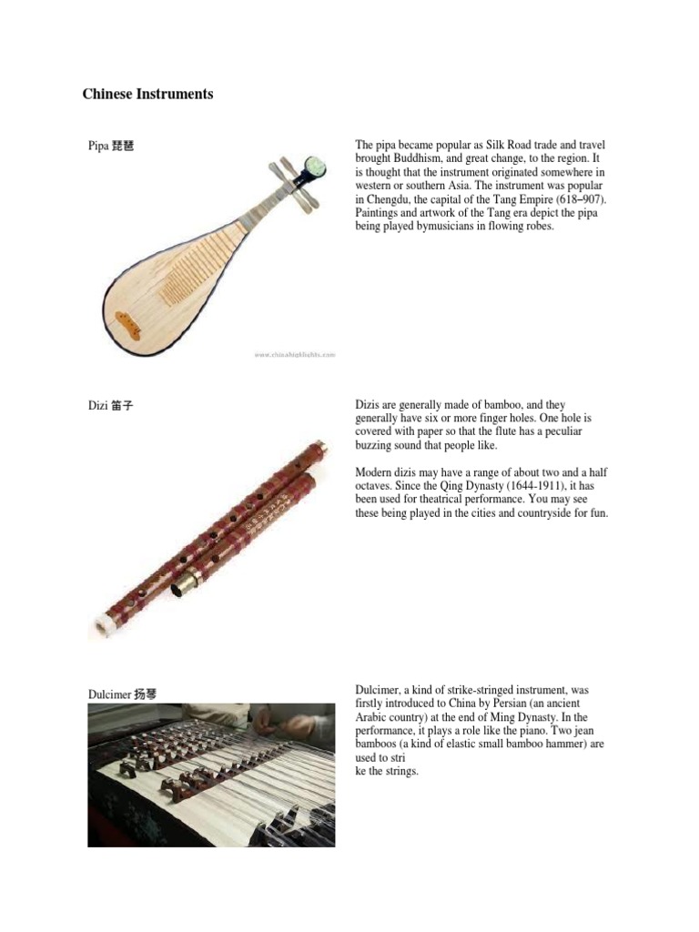 Chinese Instruments | PDF
