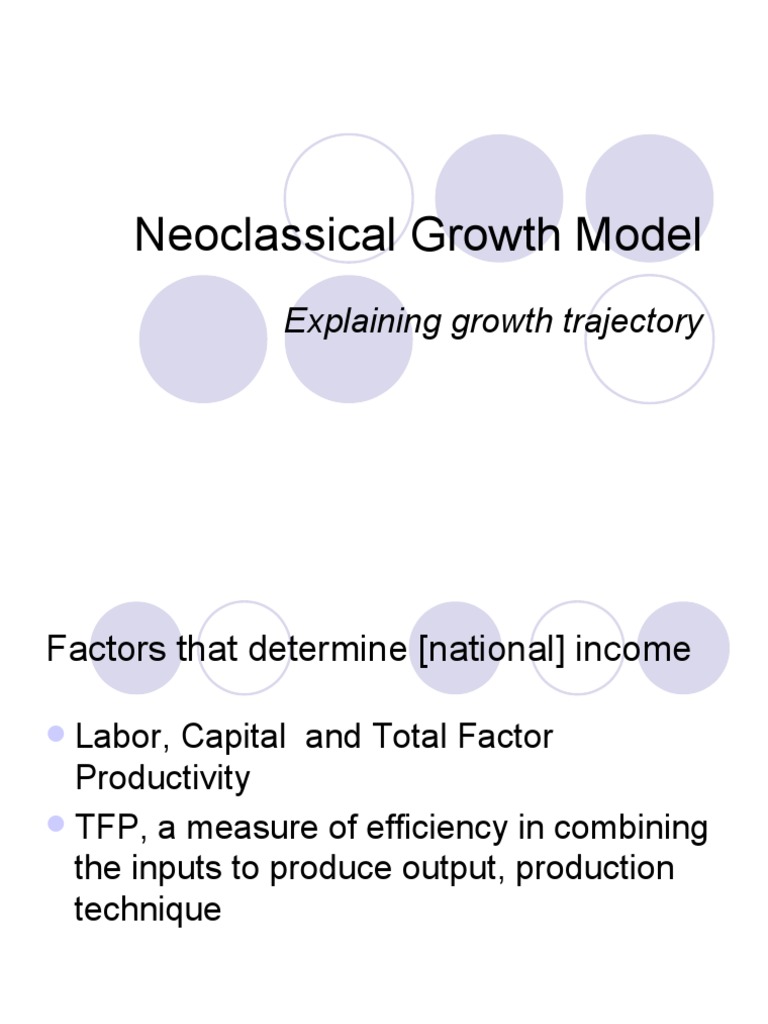 Neoclassical Growth Model Insights | PDF | Economics | Economic Growth