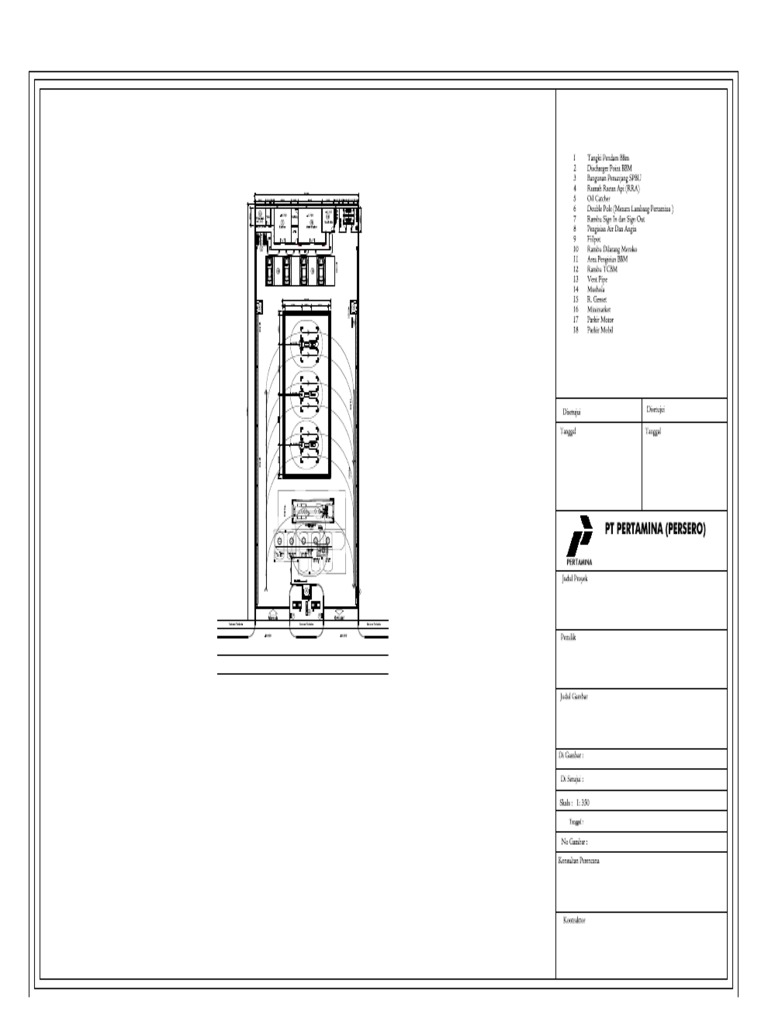 Contoh Siteplan Spbu | PDF