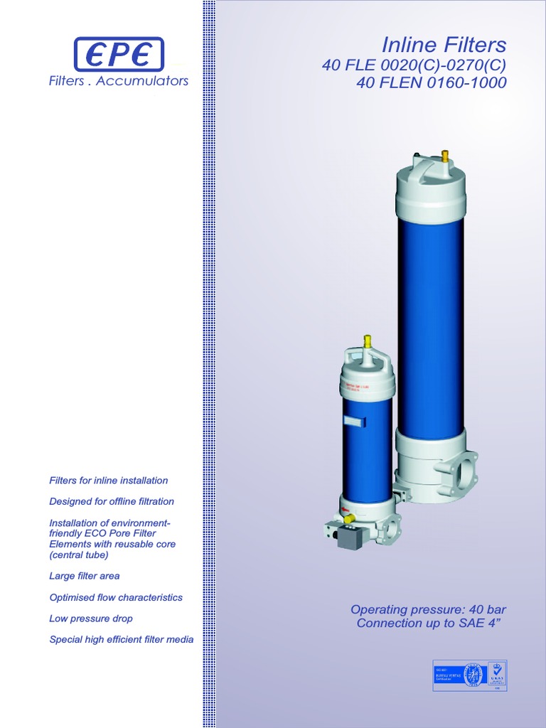 Inline 40 FLE | PDF | Filtration | Materials