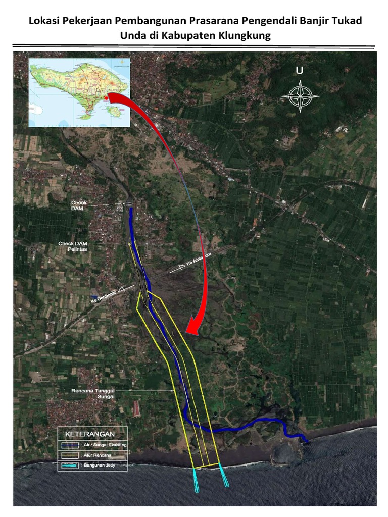 Peta Layout Tukad Unda Portrait | PDF