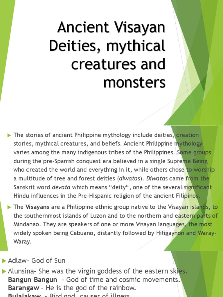 Ancient Visayan Deities and Mythical Creatures | PDF | Legendary ...