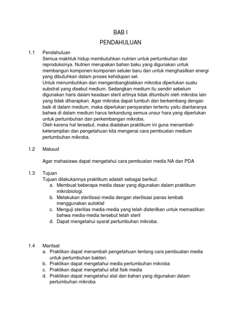 Laporan Praktikum NA Dan PDA | PDF