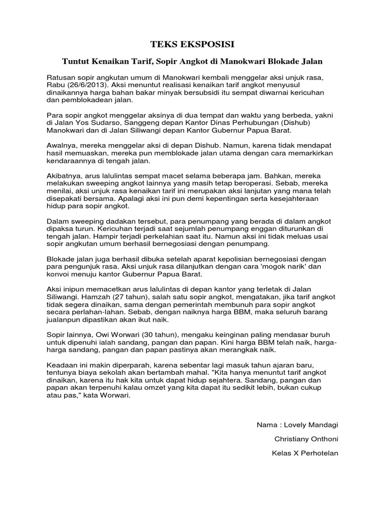 Teks Eksposisi | PDF