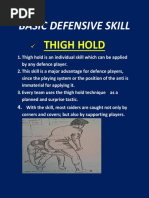 Basic Skills in Handball | PDF | Sports | Games Of Physical Skill