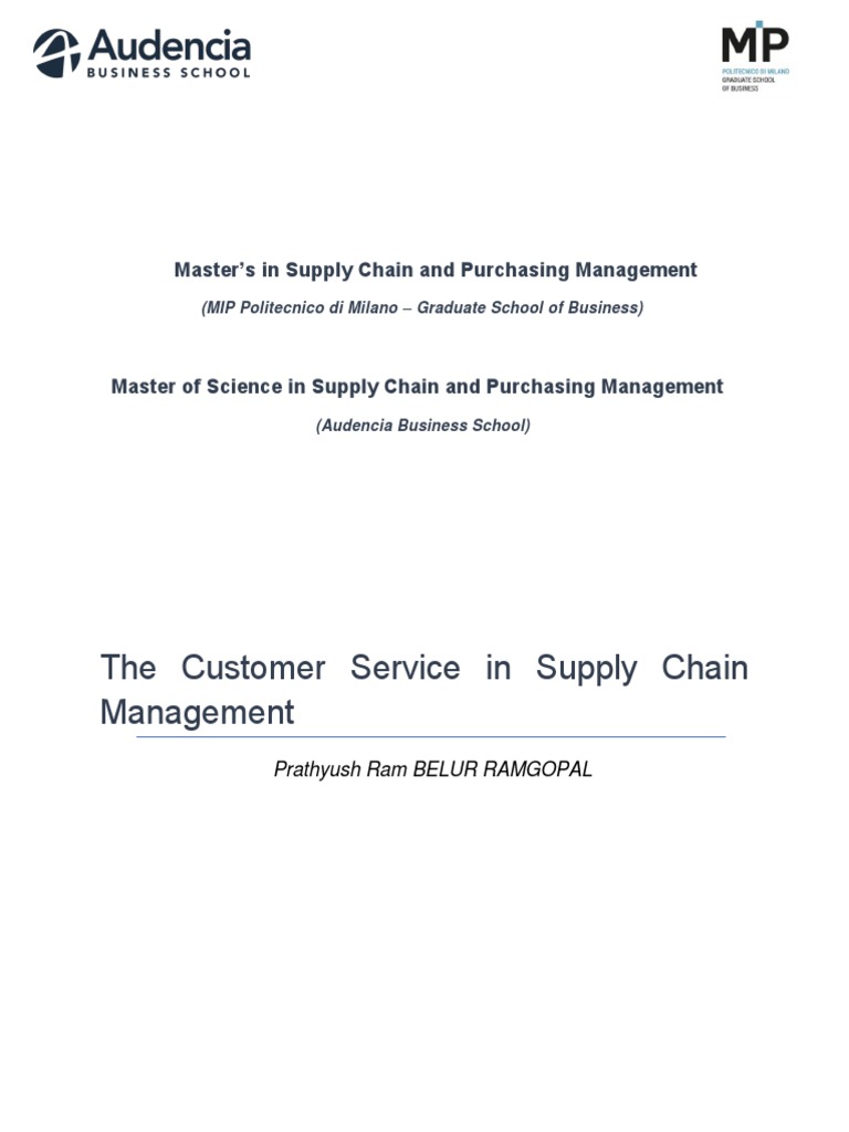 An Essential Supporting Structure: Defining the Role of Customer ...