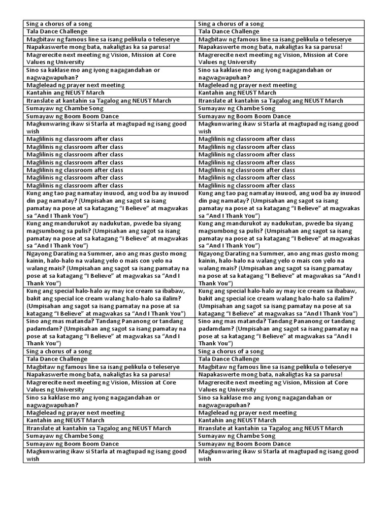 Two Truths and A Lie | PDF