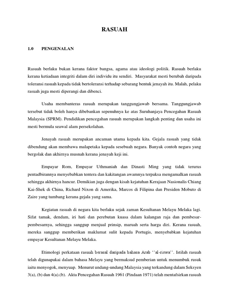 RASUAH | PDF