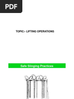 Safe Slinging Practices Guide | PDF | Crane (Machine)