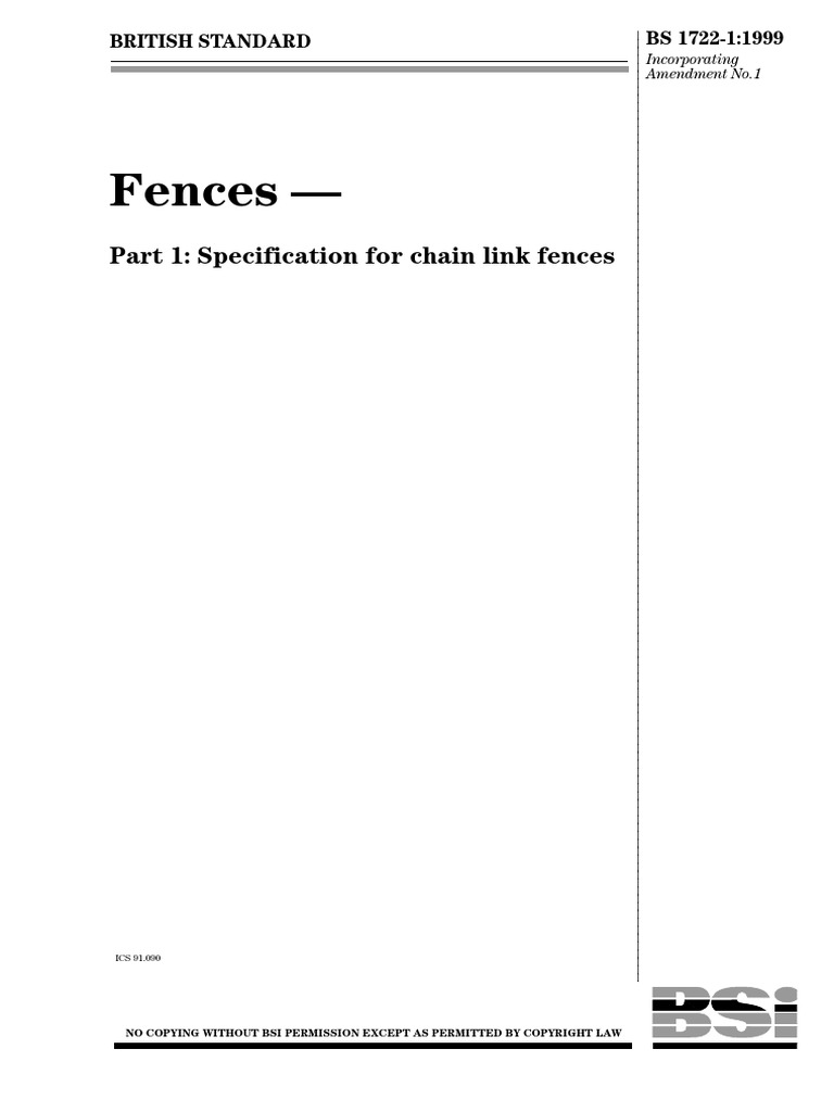 BS 1722-1 PDF | PDF | Specification (Technical Standard) | Concrete