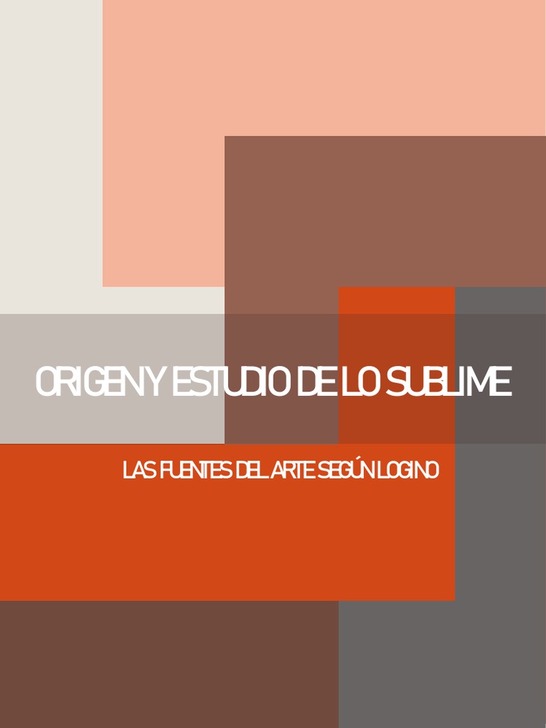Origen y Estudio de Lo Sublime | PDF | Science | Ciencia filosófica