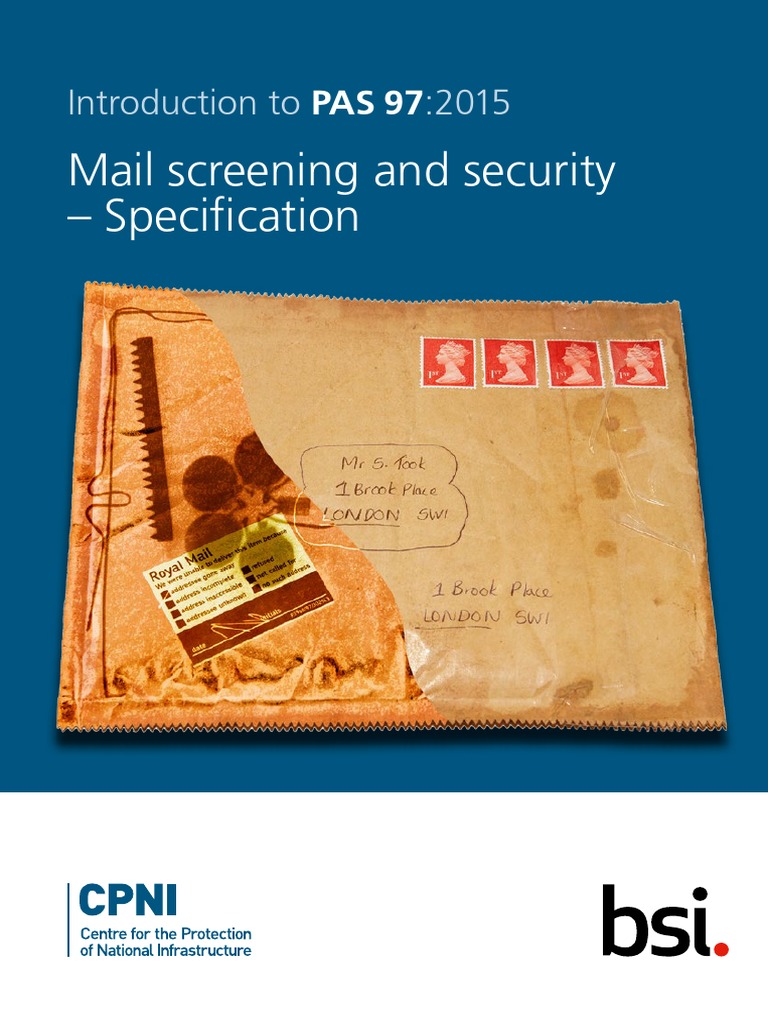 CPNI-introduction To Pas 97 2015 | PDF | Mail | Emergency