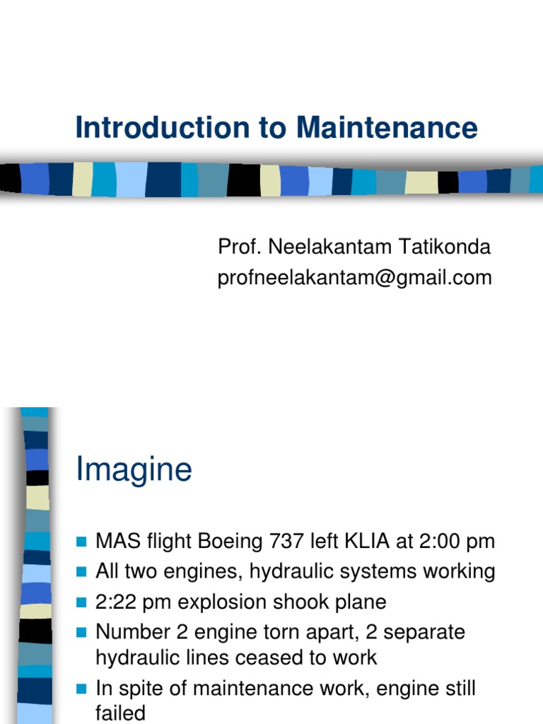 Chapter-3-1 Maintenance Management | PDF | Reliability Engineering | Systems Engineering