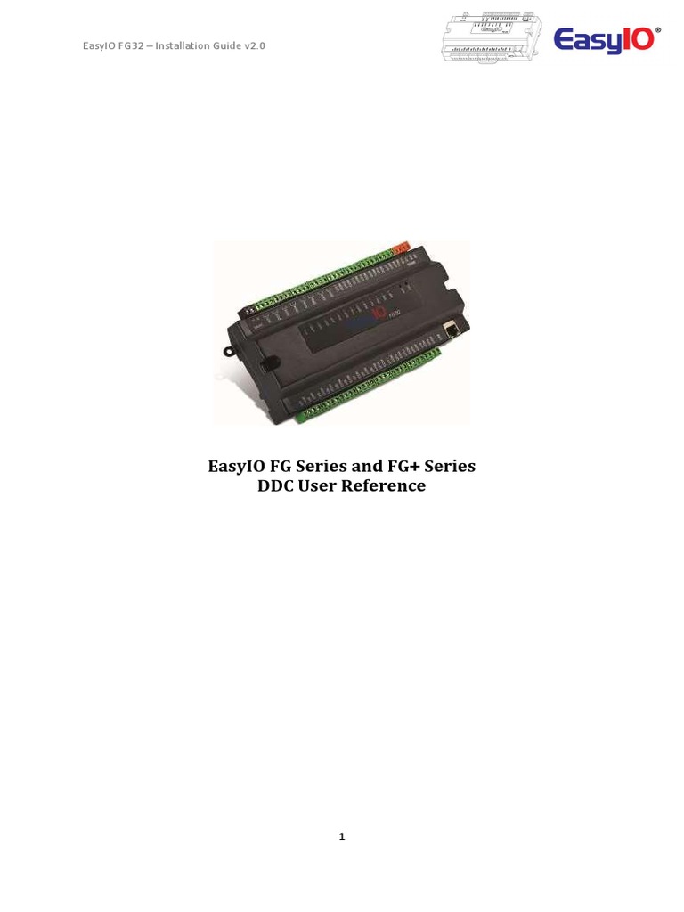 03a EasyIO FG Series User Reference v2.0 | PDF | Relay ...