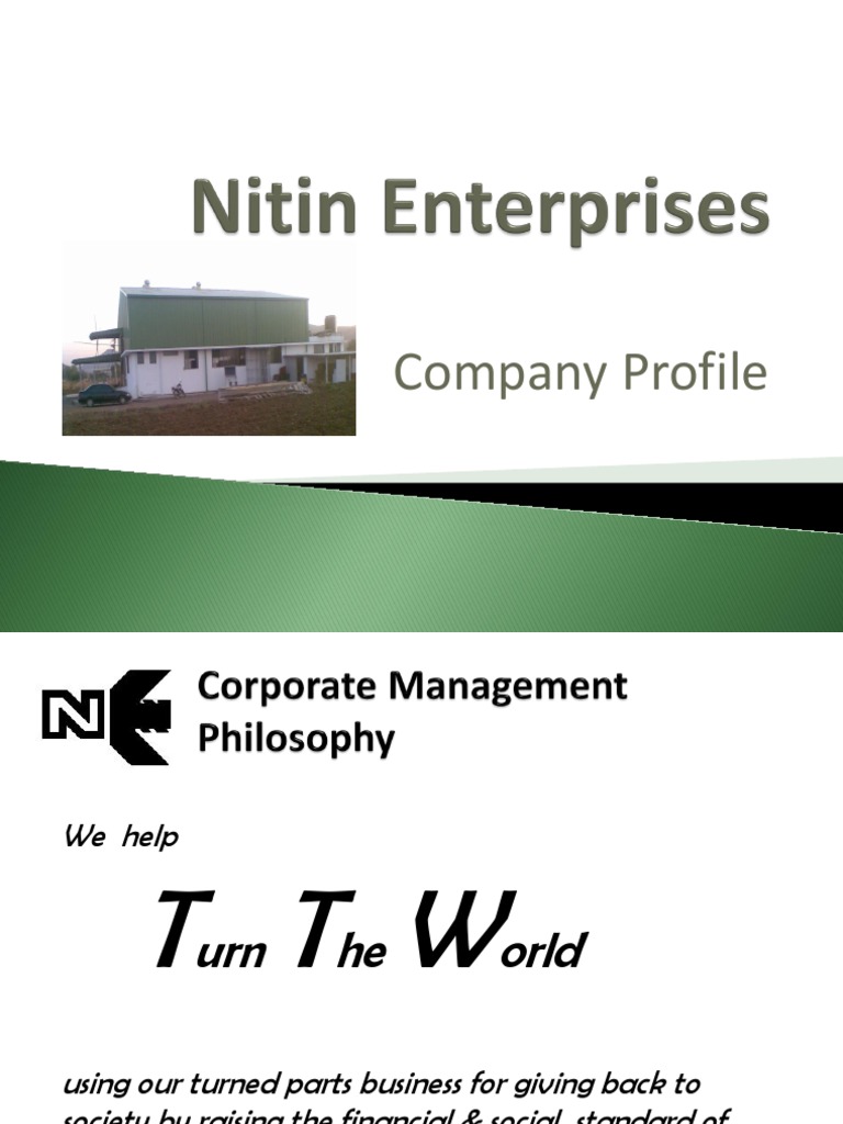 Nitin Enterprises Company Profile | PDF | Numerical Control ...