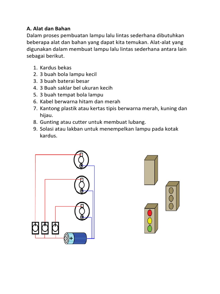 CARA MEMBUAT LAMPU LALU LINTAS SEDERHANA | PDF