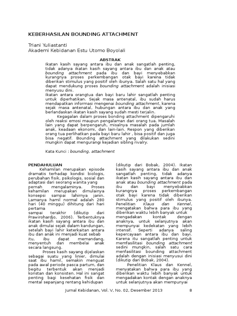 Keberhasilan Bounding Attachment | PDF