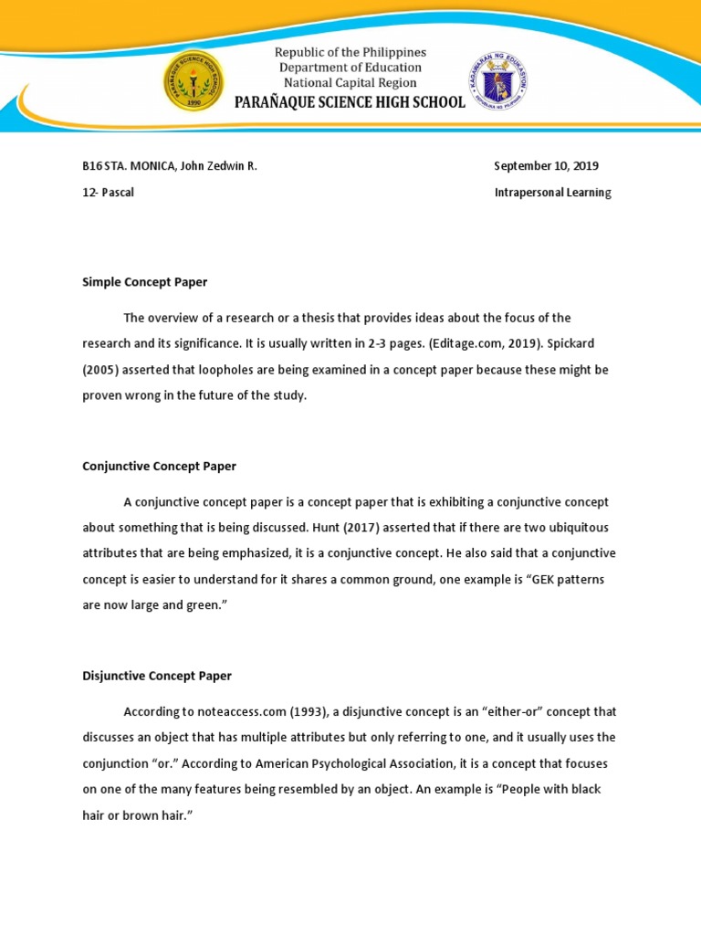 Concept Paper | PDF
