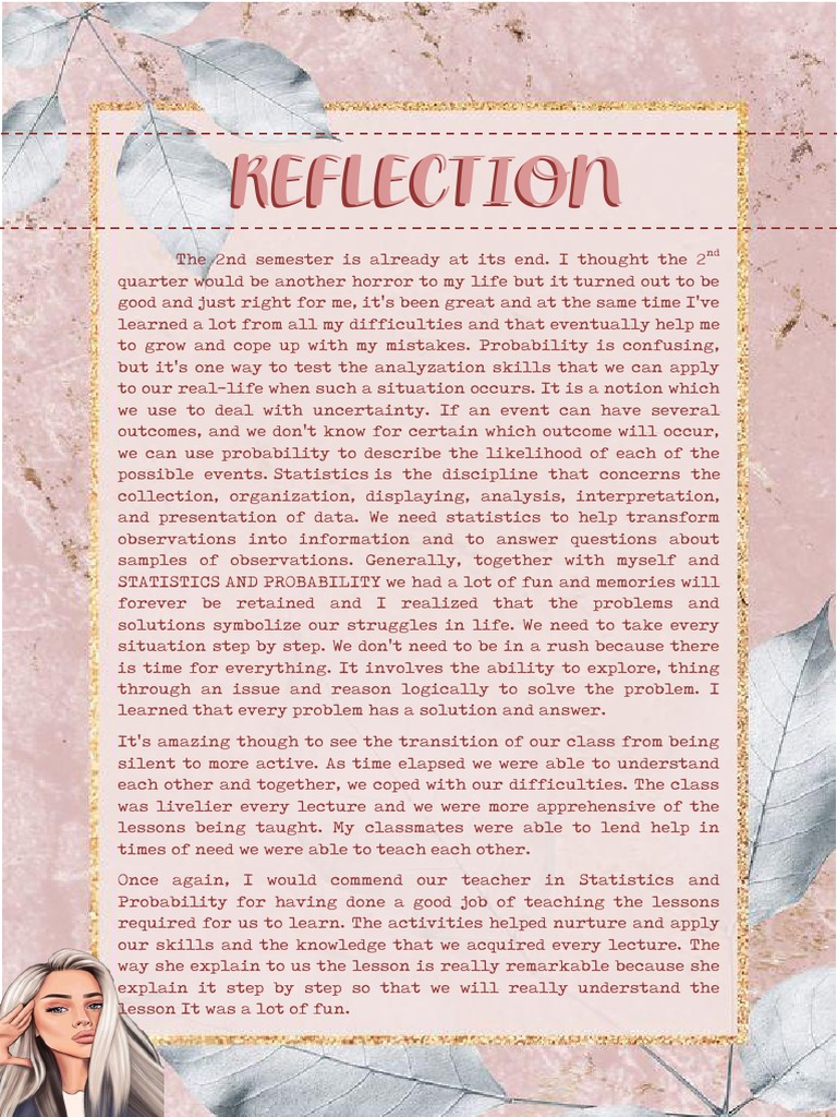 Reflection in Statistics and Probability | PDF