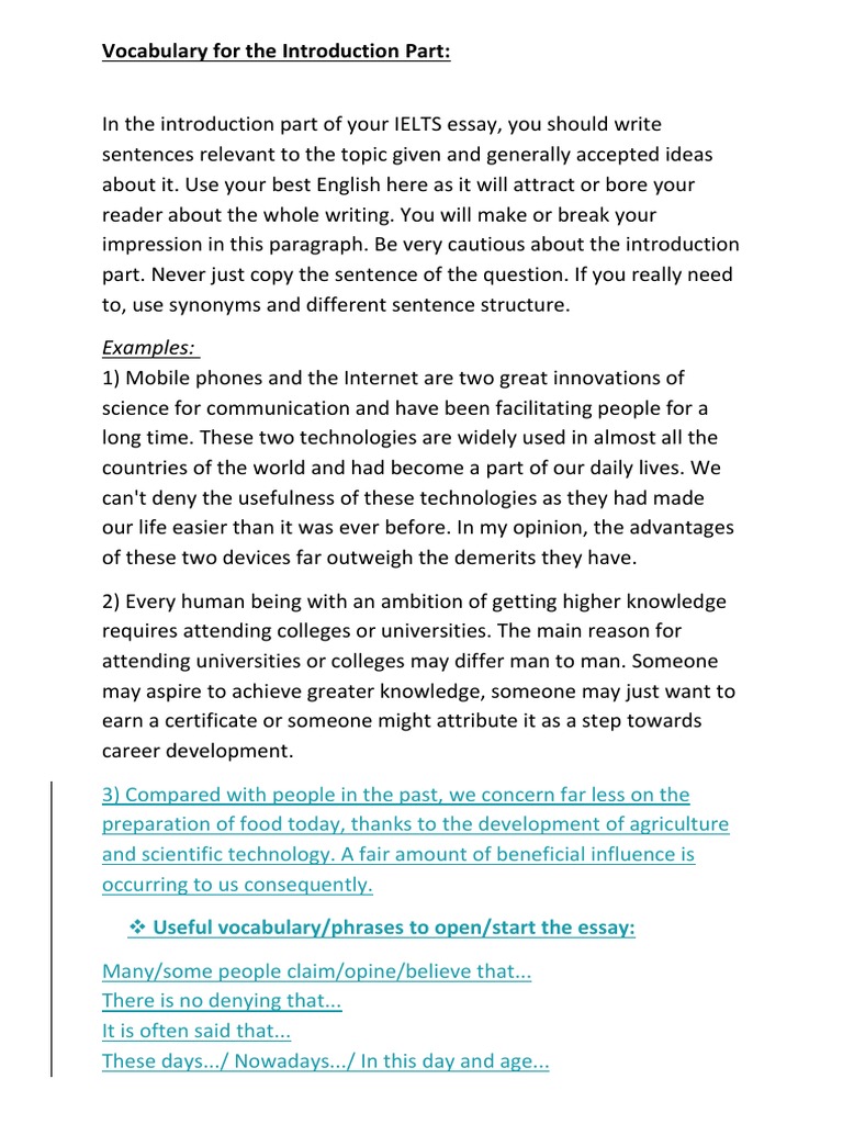 Linkers For Ielts Task 2 | PDF | Opinion | Essays