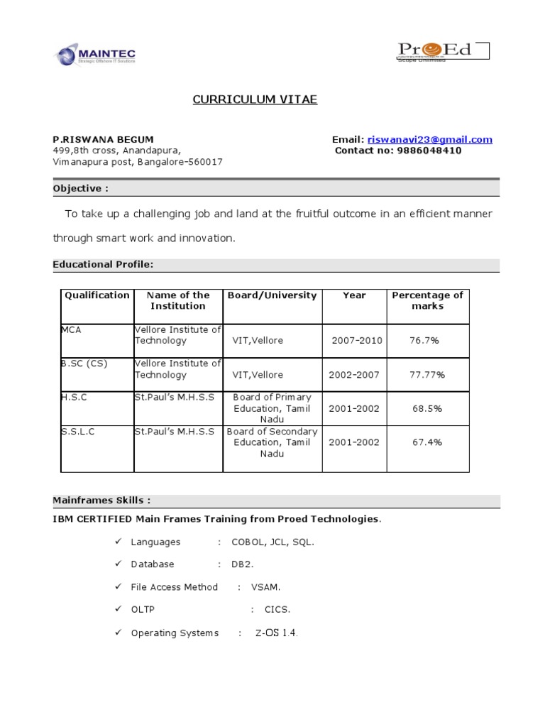 Riswana Resume Pdf Ibm Db2 Databases