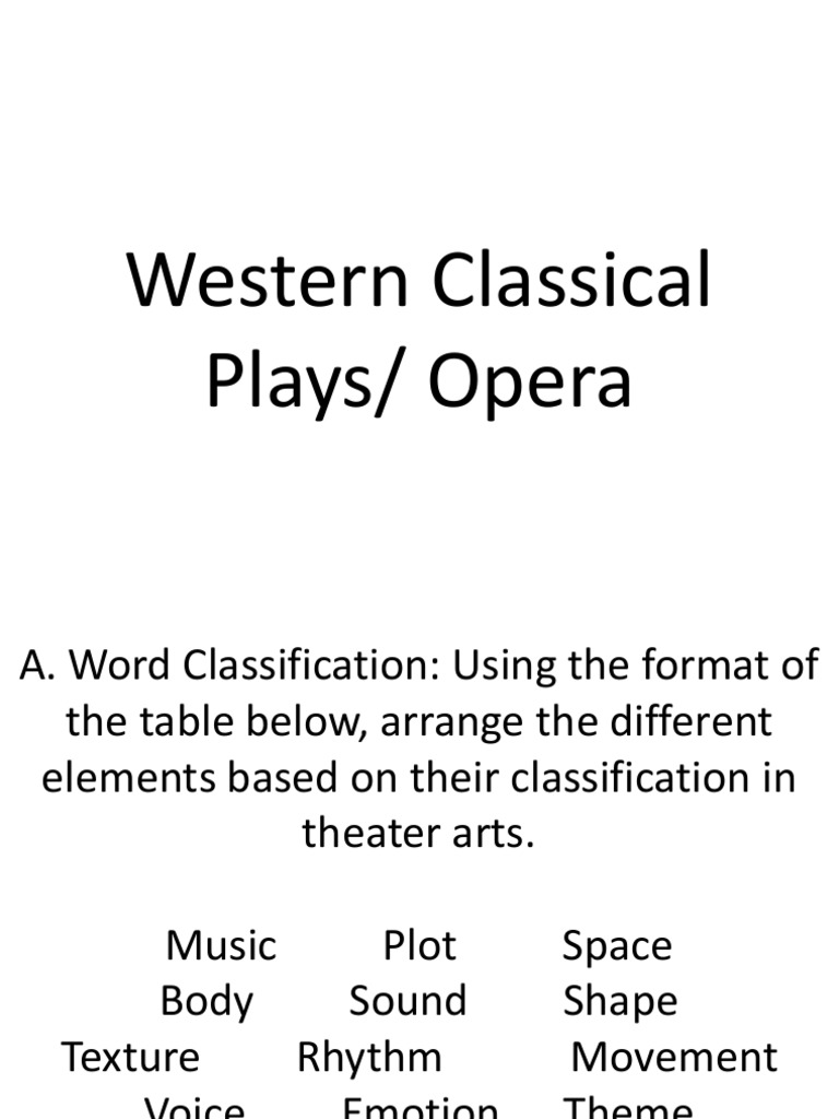 Western Classical Plays | PDF | Theatre | Tragedy