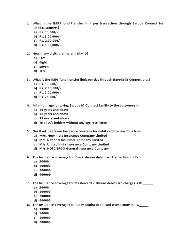 Digital Banking Questions | PDF | Debit Card | Transaction Account