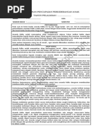 Contoh Raport PAUD Kelompok Bermain Format Microsoft Word Revisi | PDF