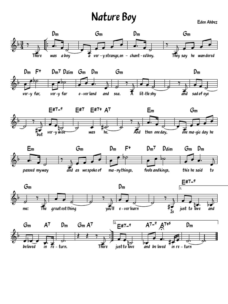 Nature Boy PDF | PDF