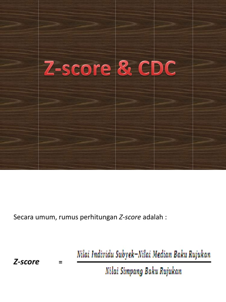 Cara Menghitung Z-Score Status Gizi Anak | PDF