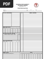Intake/Output Monitoring Sheet | PDF