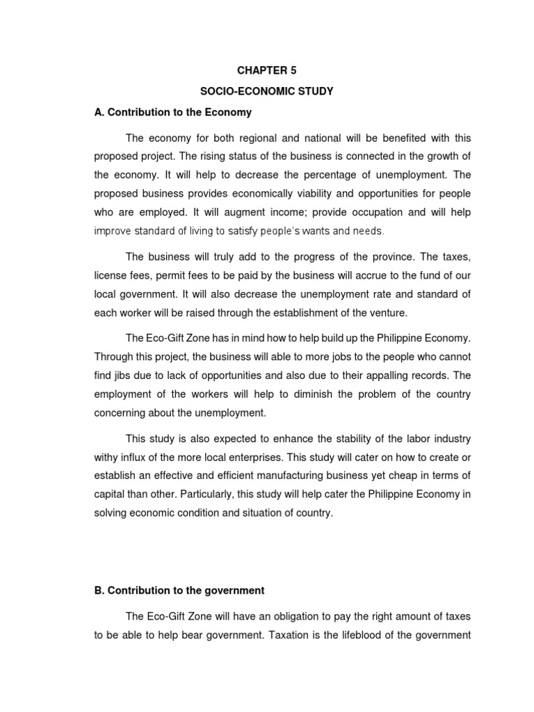 Chapter 5 - Socio-Economic Study | PDF | Recycling | Taxes