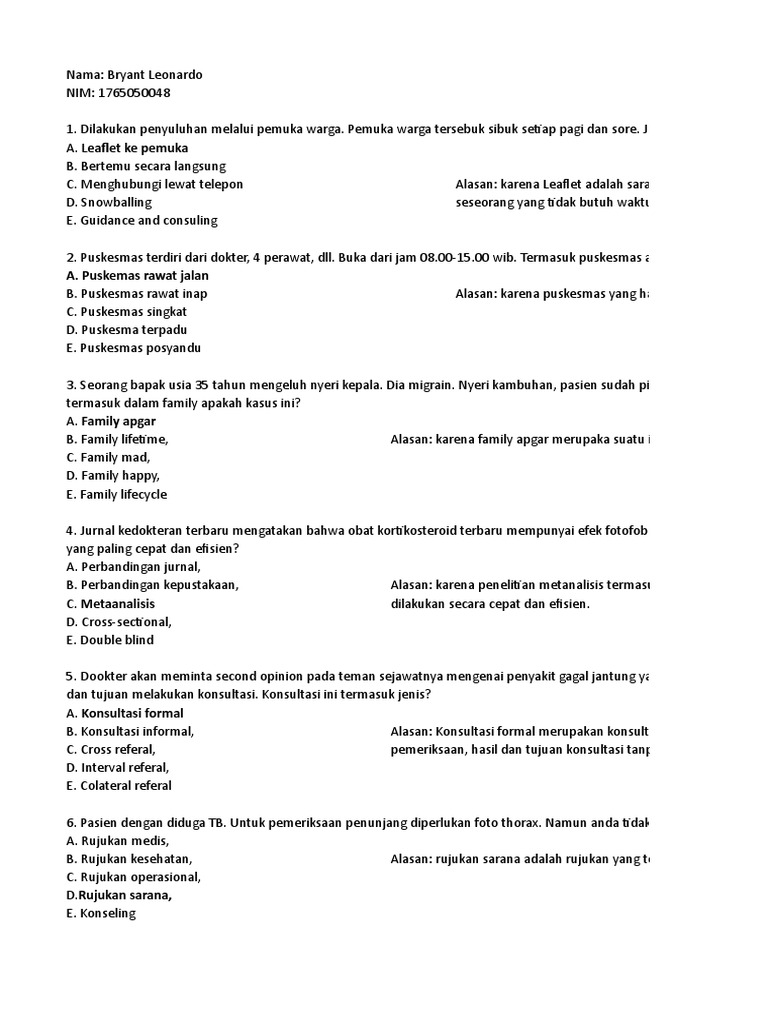 Kumpulan Soal IKK | PDF