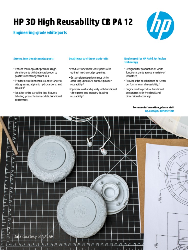 HP 3D HR CB Pa12 | PDF | Chemical Substances | Materials