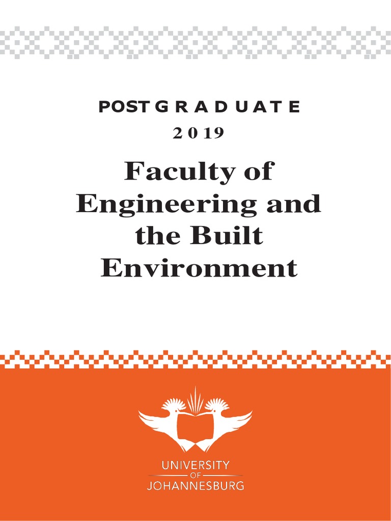 Engineering Postgraduate Yearbook 2019 - UJ | PDF | Postgraduate ...