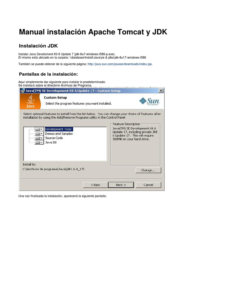 Manual Instalar Tomcat | PDF