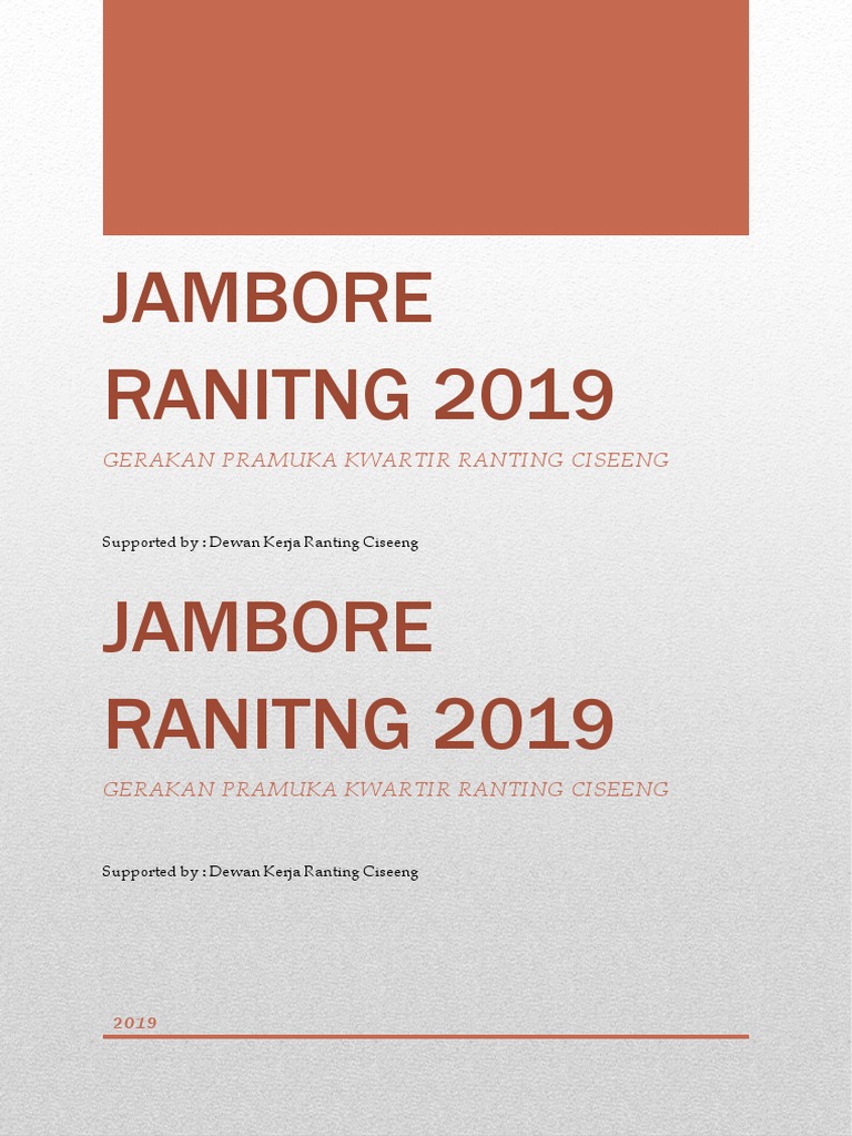 Jambore Ranting 2019: Memperkuat Kebersamaan dan Keterampilan di ...