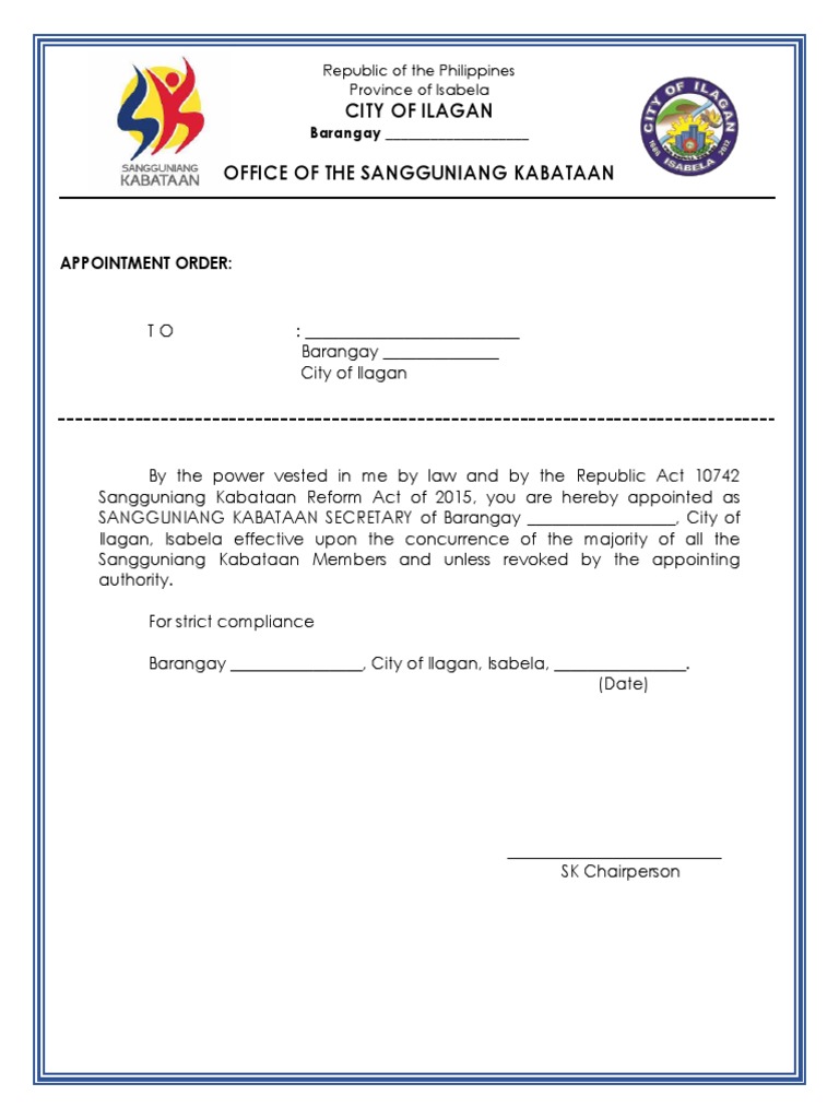 Appoinment SK Secretary | PDF