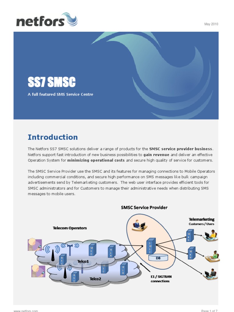 smsc | Internet Protocol Suite | Transmission Control Protocol