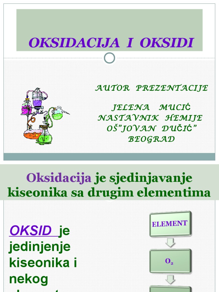 Oksidi I Oksidacija | PDF