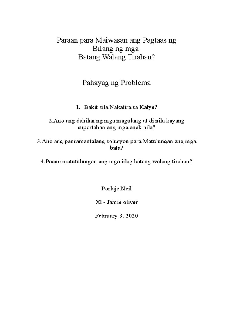 PR1 Filipino Updated | PDF