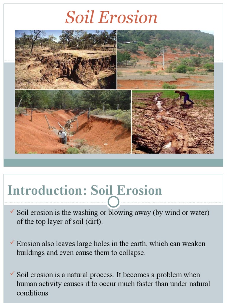 Soil Erosion By Human Activities