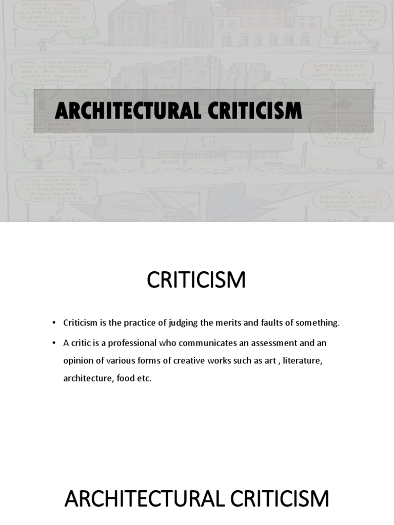 Architectural Criticism | PDF | Criticism | Metaphysics