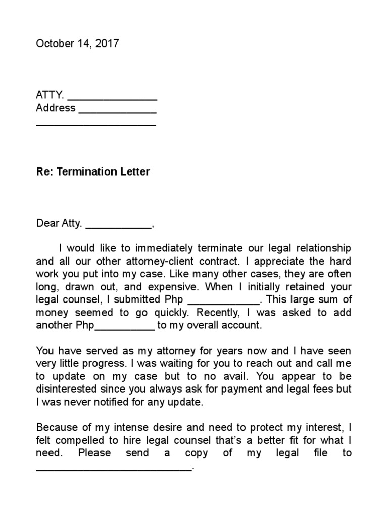 Termination Letter | PDF