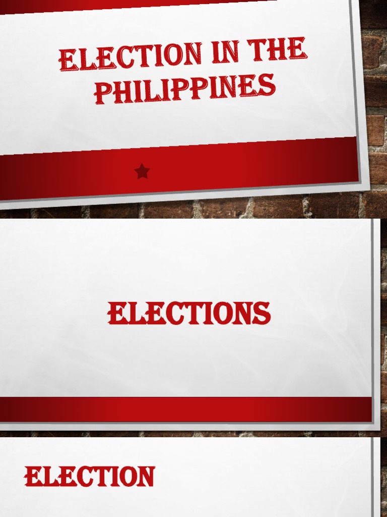 Election in The Philippines | PDF | Two Round System | Elections